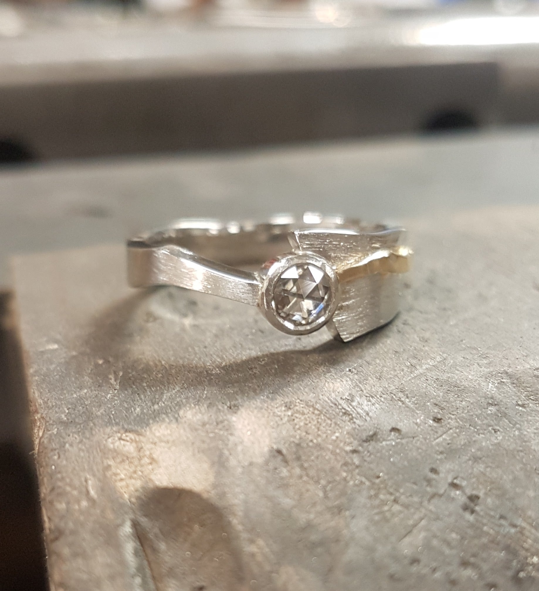 Handcrafting a Modern Diamond Ring | The Village Goldsmith