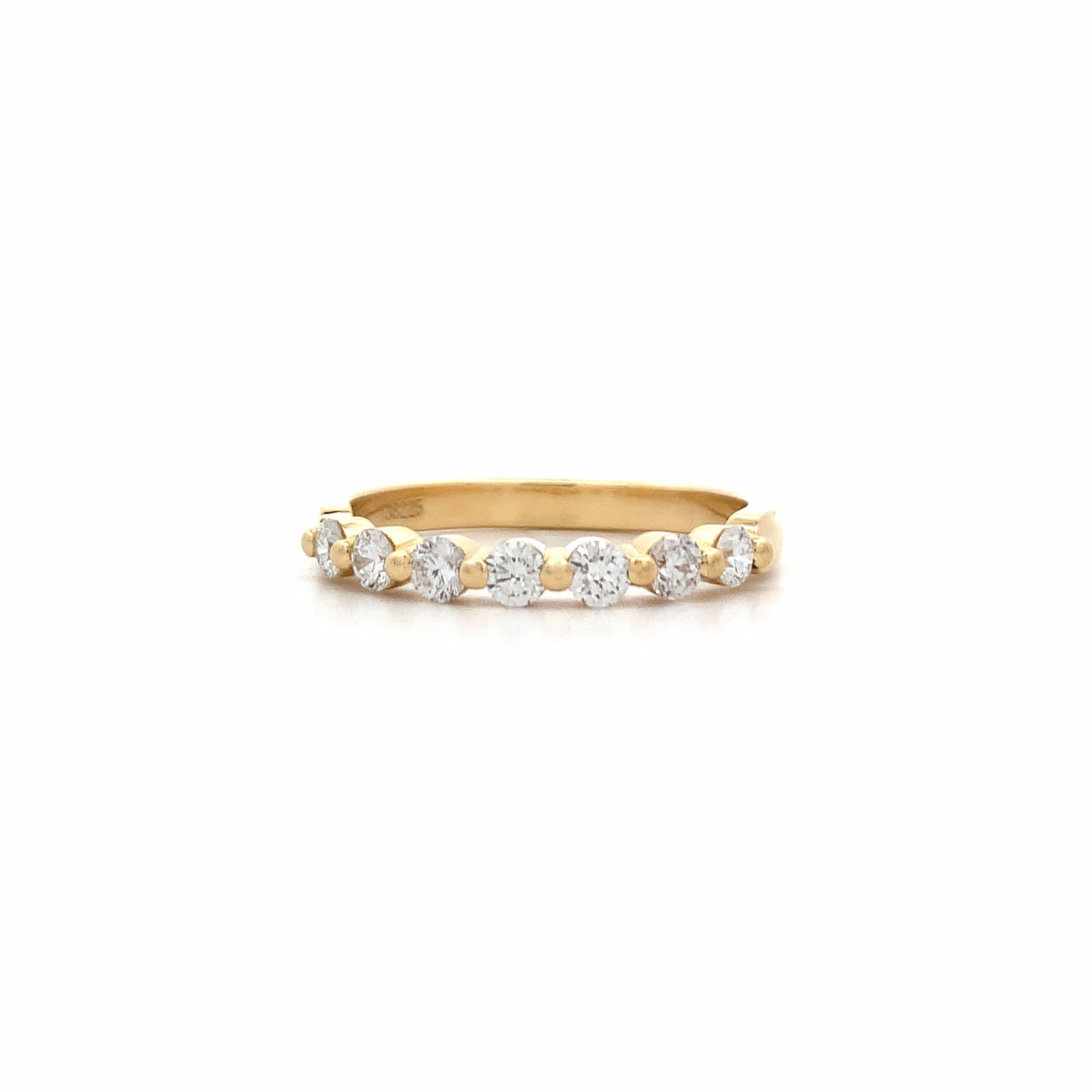 Brilliant Diamond Shared Claw Set Ring in Yellow Gold | 0.38ctw – The ...