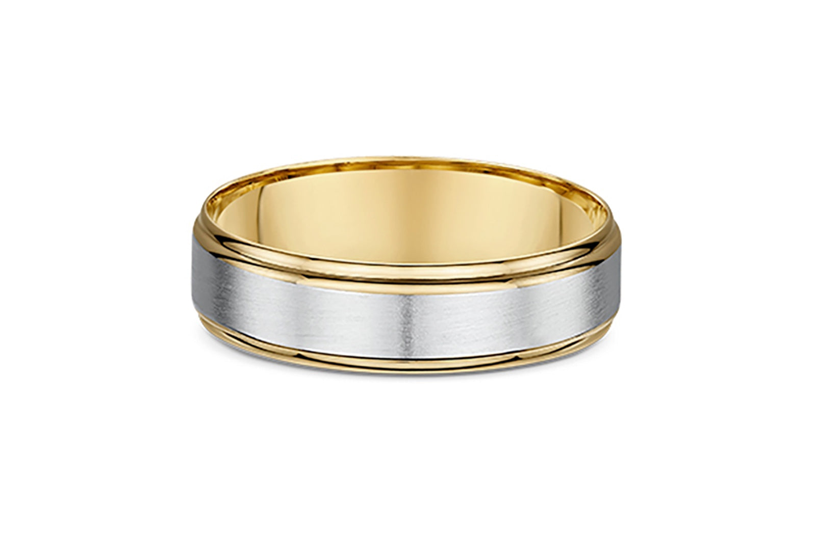 Double Edged Band in Two Tone Gold – The Village Goldsmith