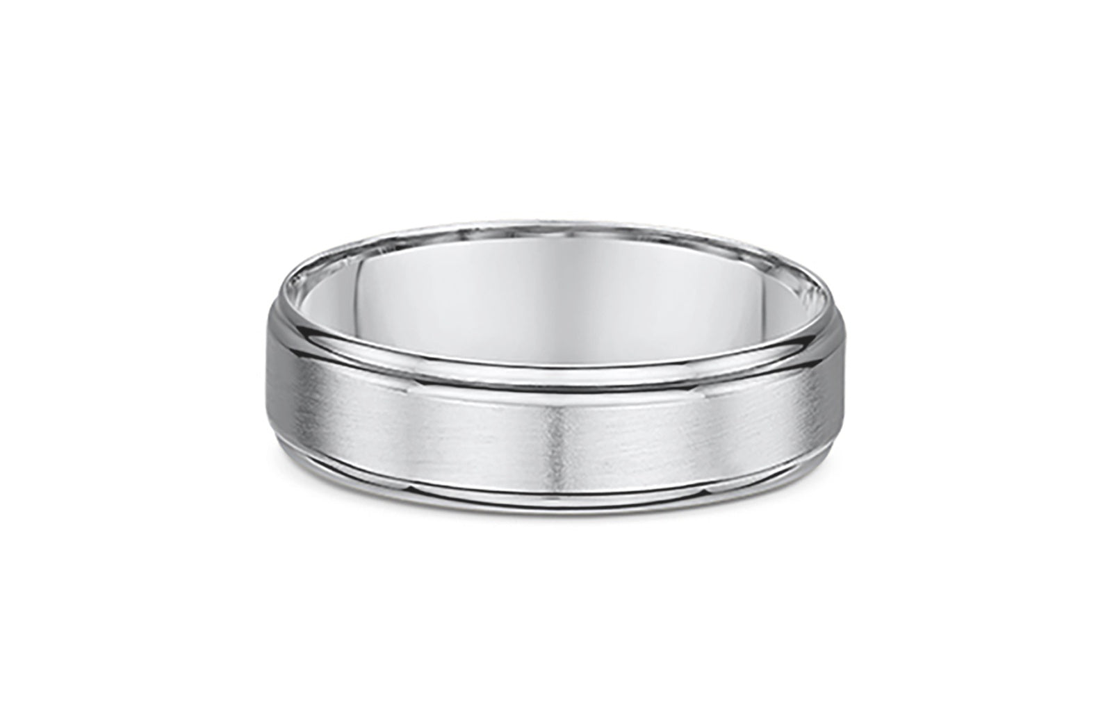 Double Edged Band in Platinum – The Village Goldsmith