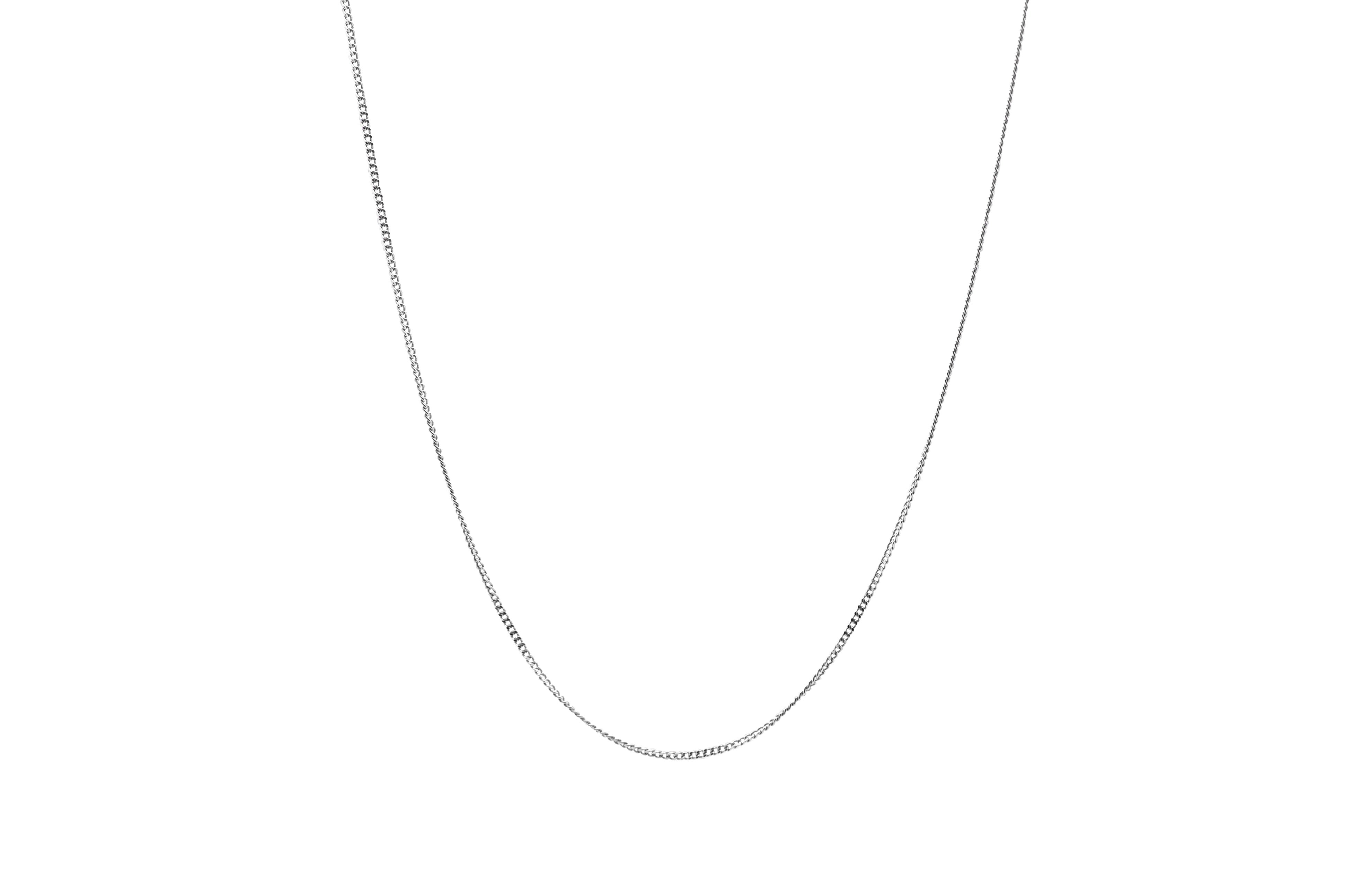 Fine Diamond Cut Curb Chain in Platinum – The Village Goldsmith